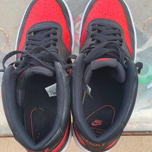 Nike | Shoes | Nike Court Vision Black And Red High Tops 15 | Poshmark